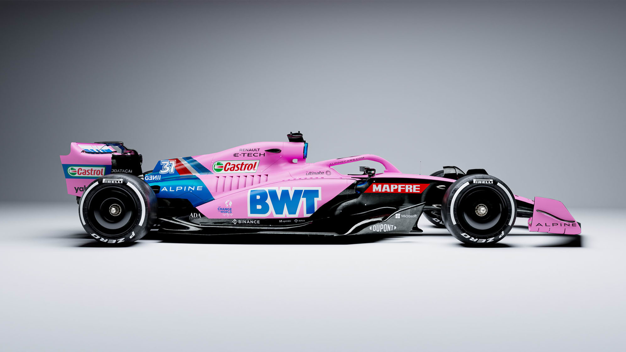 GALLERY: Check out Alpine’s special pink livery for the Bahrain and ...