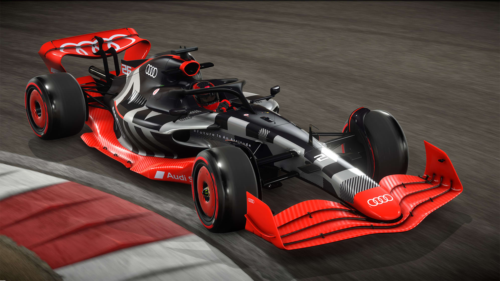 Audi’s eye-catching launch livery added to F1 22 video game | Formula 1®